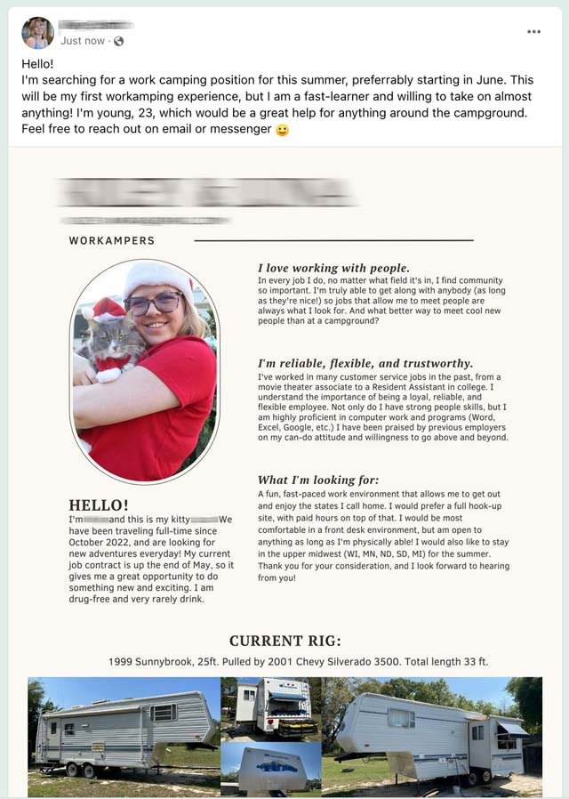 Workamper Resume Examples How NOT To Find Workamping Jobs
