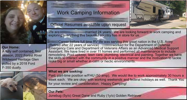 Workamper Resume Examples How NOT To Find Workamping Jobs